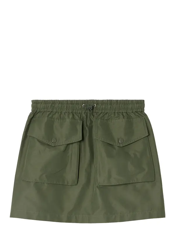 Moncler Taffeta Cargo Mini Skirt - Green