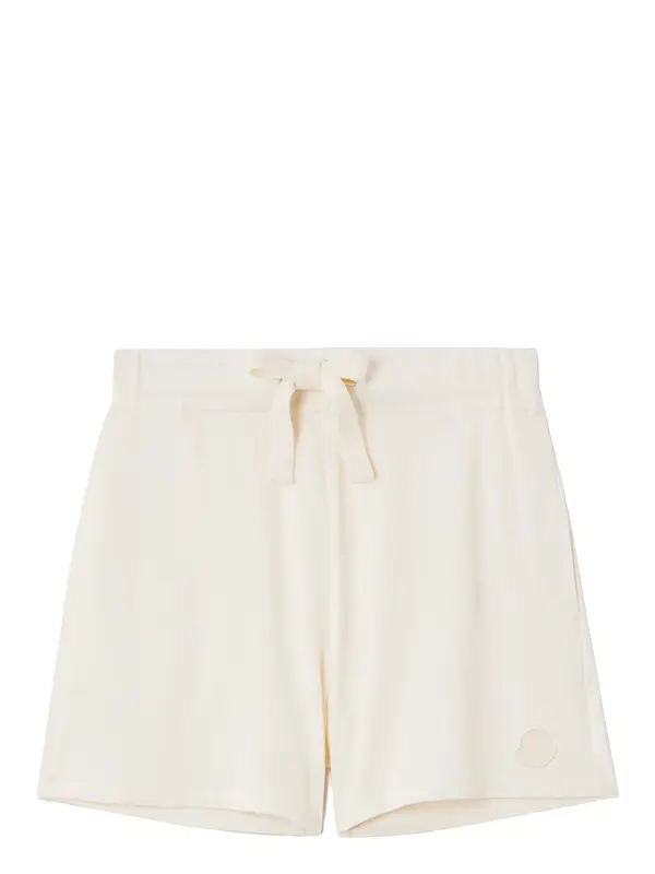 Moncler Jersey Shorts - White