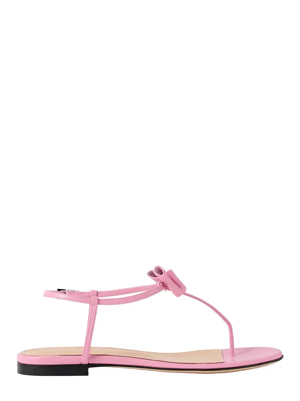 Mach &amp; Mach Petite Cadeau Crystal-embellished Patent-leather Sandals - Pink