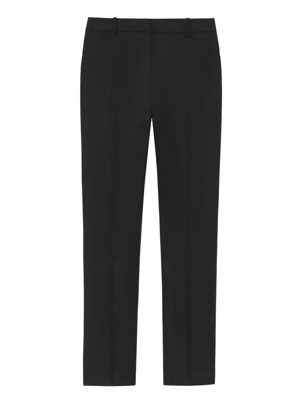Lafayette 148 New York Petite Responsible Stretch Wool Clinton Ankle Pant - Black