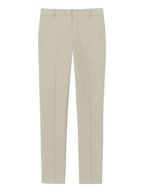 Lafayette 148 New York Responsible Stretch Wool Clinton Ankle Pant - Plaster