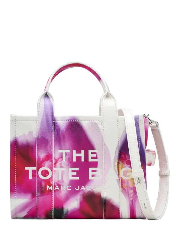 Marc Jacobs Future Floral Leather Tote Bag - White Multi
