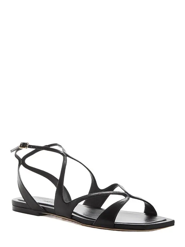 JIMMY CHOO Ayla Flat Sandal - Black