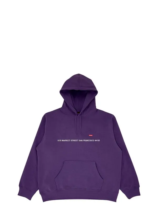 Supreme Shop Small Box Hooded Sweatshirt - Purple