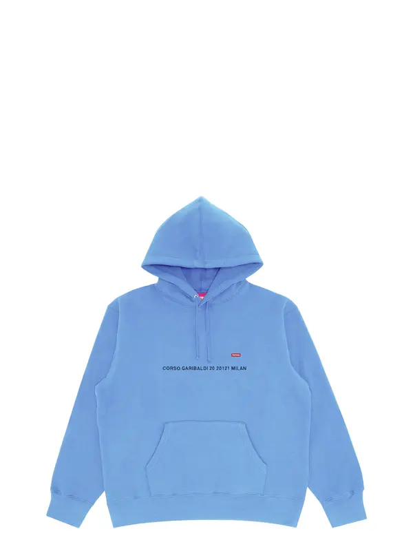 Supreme Shop Small Box Hooded Sweatshirt Milan - Blue