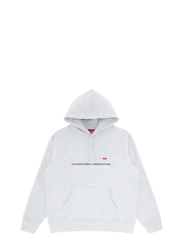 Supreme Shop Small Box Hooded Sweatshirt London - Grey