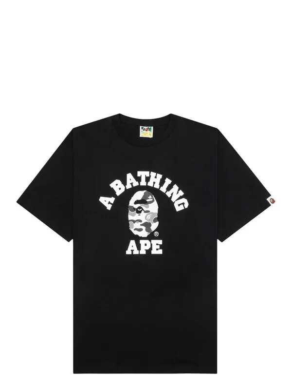 A BATHING APE Abc Camo College Tee - Black