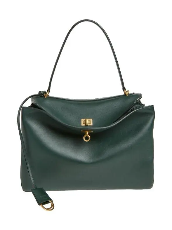 Balenciaga Medium Rodeo Leather Handbag - 3614 Pine Green