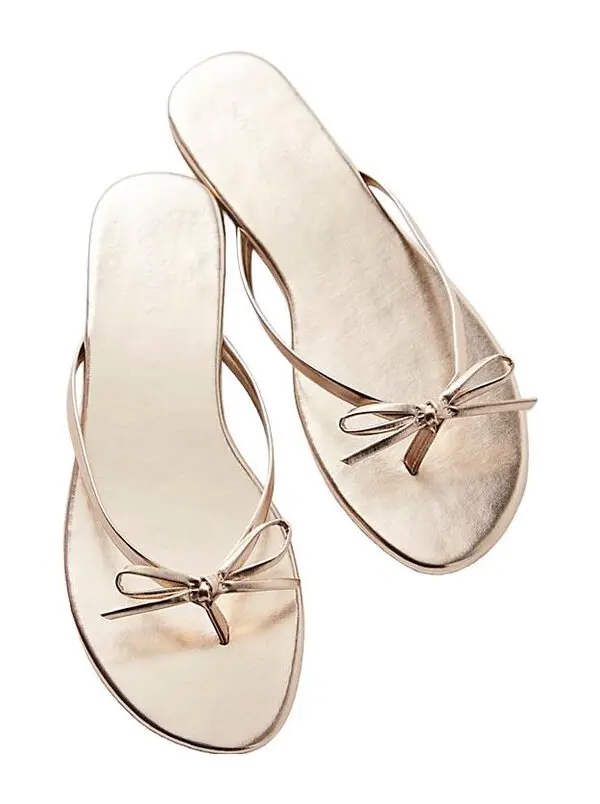 Seychelles Miley Bow Sandals - Gold