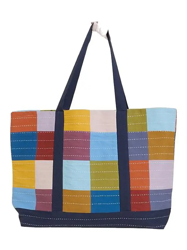 ANCHAL Checkered Tote Bag - Mosaic