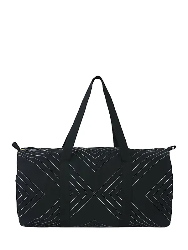ANCHAL Arrow-stitch Weekender Duffle Bag - Charcoal