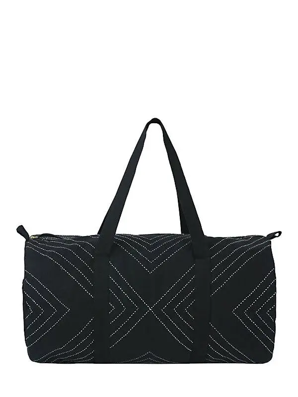 ANCHAL Arrow-stitch Weekender Duffle Bag - Charcoal