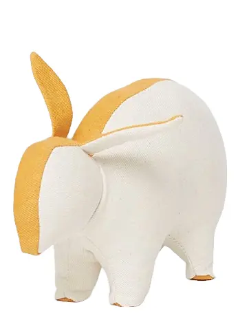 ANCHAL Kantha Handmade Stuffed Bunny - Bone