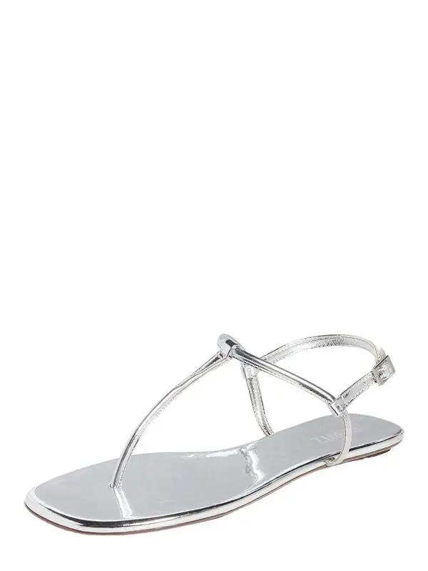 Schutz Elsha Thong Sandals - Prata