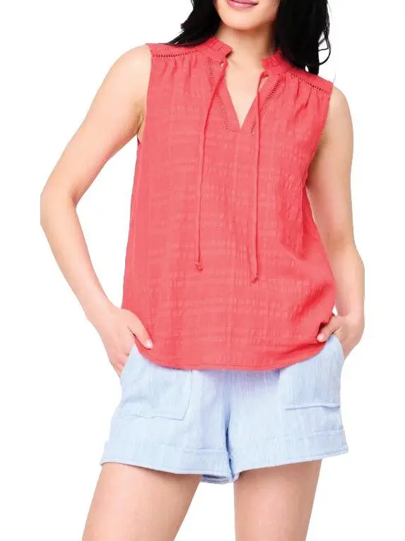 GIBSONLOOK Cameron Cotton Gauze Tank Top - Hibiscus