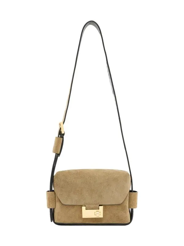ALLSAINTS Frankie Suede Crossbody Belt Bag - Sughero Brown