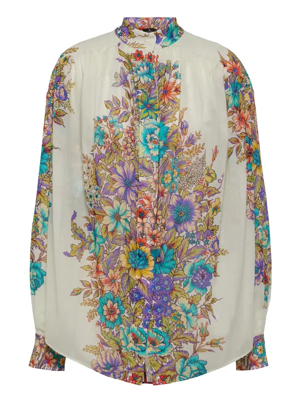 Etro Floral Cotton Shirt - Multicoloured