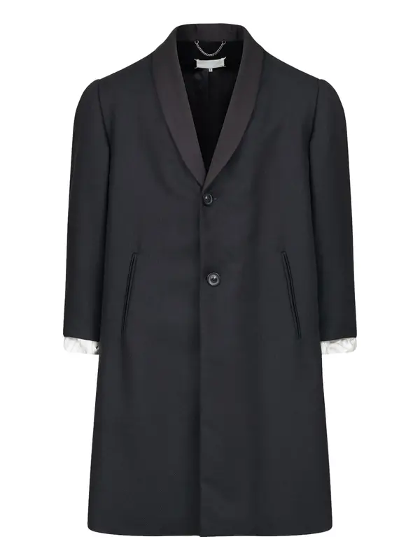 MAISON MARGIELA Wool-mohair Coat - Black