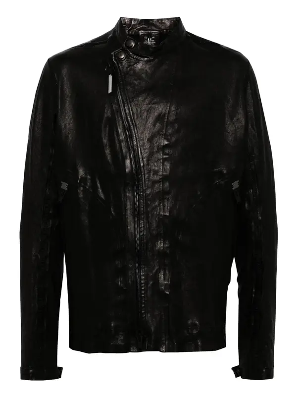 ISAAC SELLAM EXPERIENCE Bute Neo Leather Jacket - Black