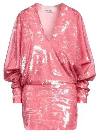 Attico Mini Sequined Dress - Pink