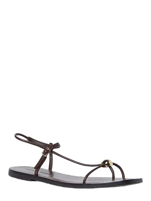 LOEFFLER RANDALL Strappy Thong Sandals - Espresso