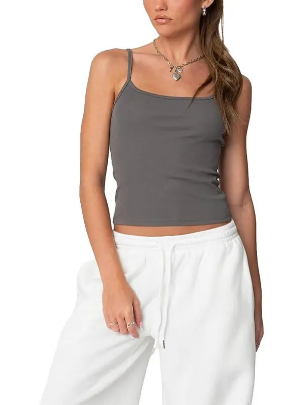EDIKTED Deanna Tank Top - Gray