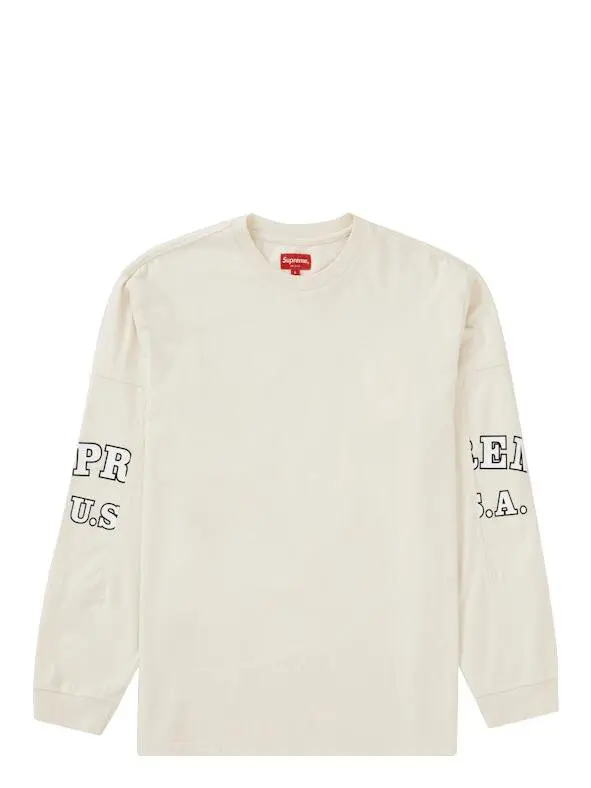 Supreme Cutout Sleeves Long Sleeve Top - Natural