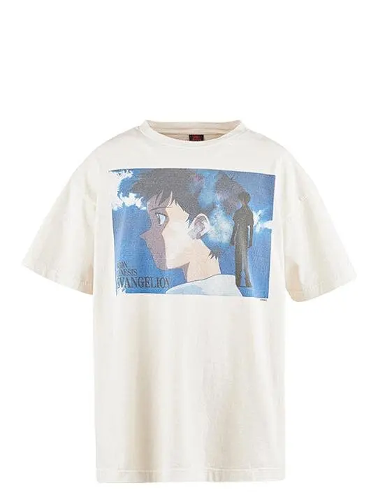 SAINT MXXXXXX Evangelion Shinji Tee Shirt - White
