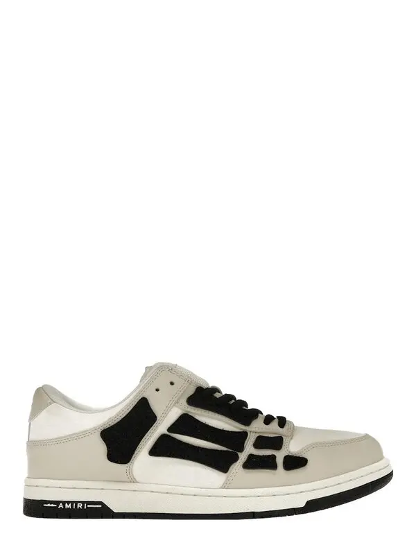 Amiri Skel Low Top Sneakers - Beige/black