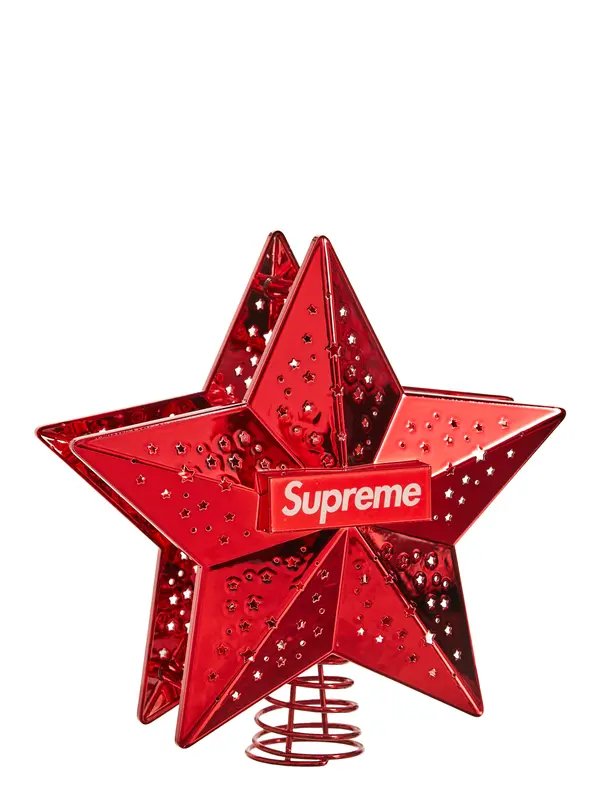 Supreme Projecting Star Tree Topper - Red