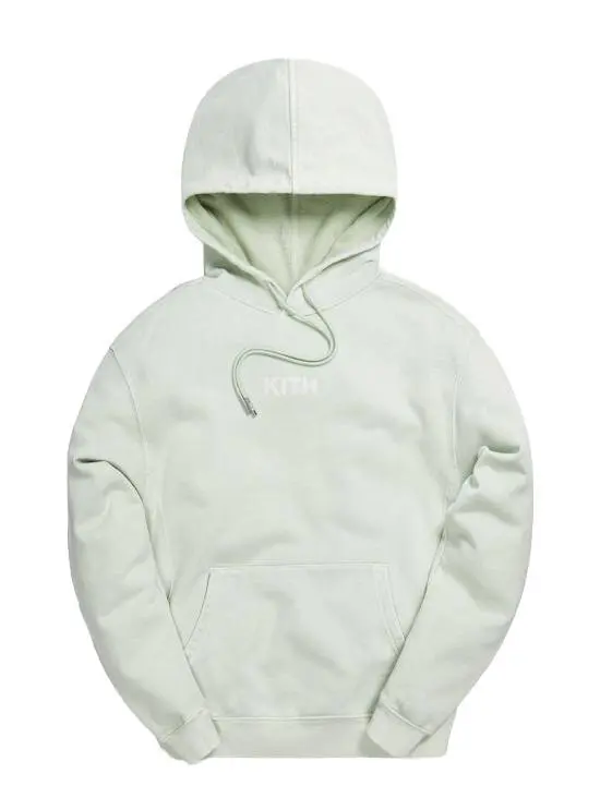 Kith Williams Iii Crystal Wash Fleece Hoodie - Mint