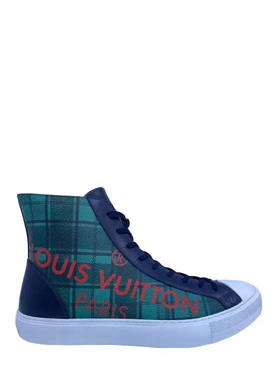 LOUIS VUITTON Tattoo High-top Sneakers - Green/black