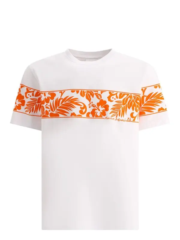 Maison Kitsuné Tropical Band' T Shirt - White