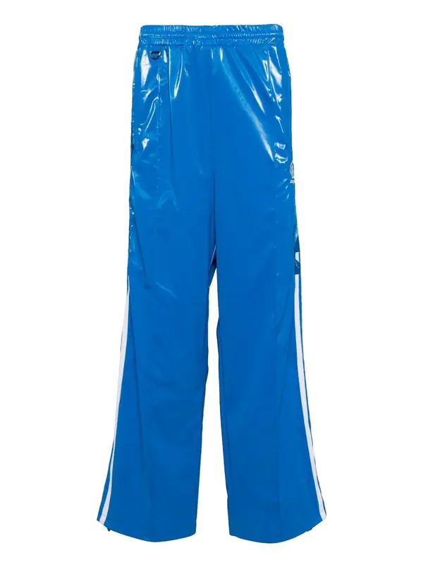DOUBLET Laminate Track Embroidered Track Pants - Blue