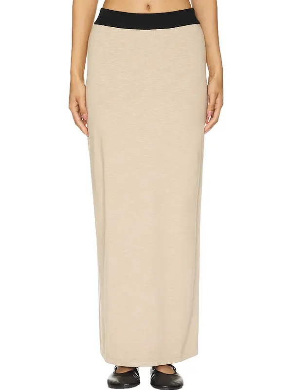 LOVERS AND FRIENDS Tammy Maxi Skirt - Light Beige