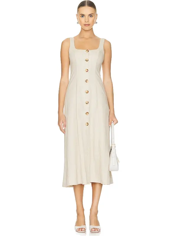 Tularosa Carley Midi Dress - Oatmeal