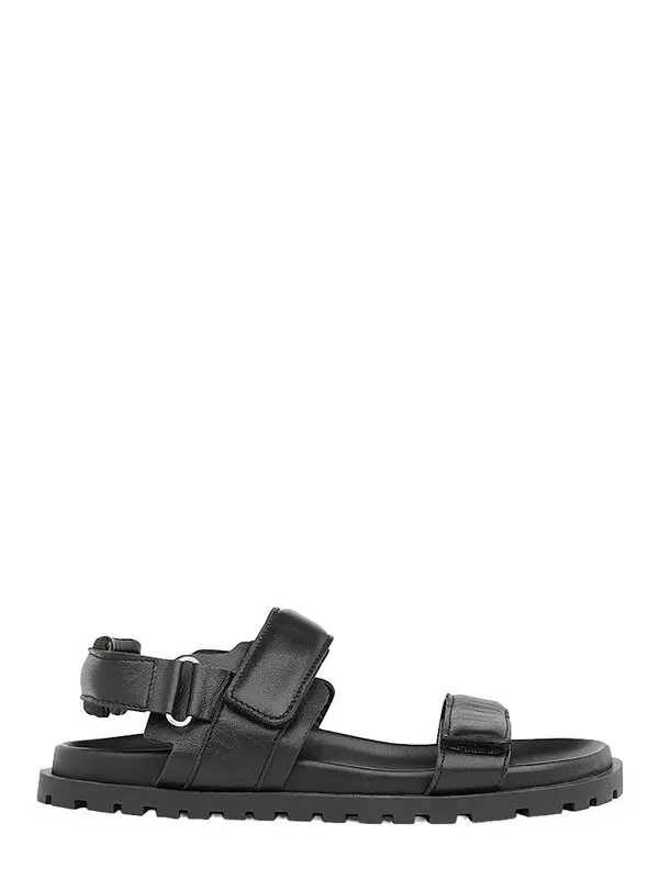 Whistles Ria Sporty Velcro Sandals - Black