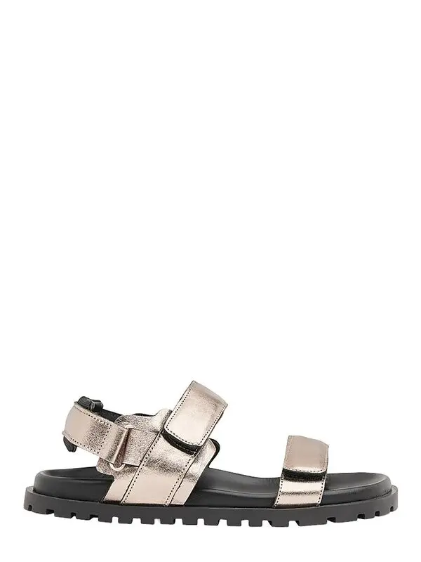 Whistles Ria Sporty Velcro Sandals - Pewter