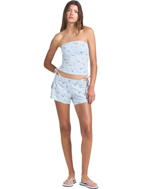 SKIMS Cotton Jersey Tube Top - Powder Blue Bandana