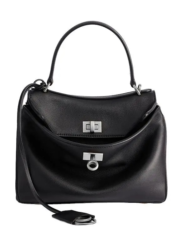 Balenciaga Mini Rodeo Handbag - Black/silver