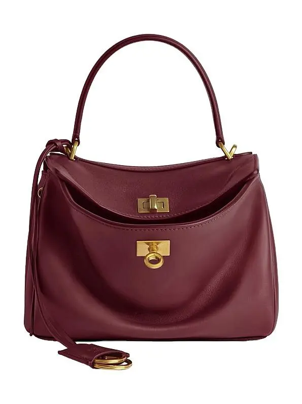Balenciaga Rodeo Mini Handbag - Dark Burgundy