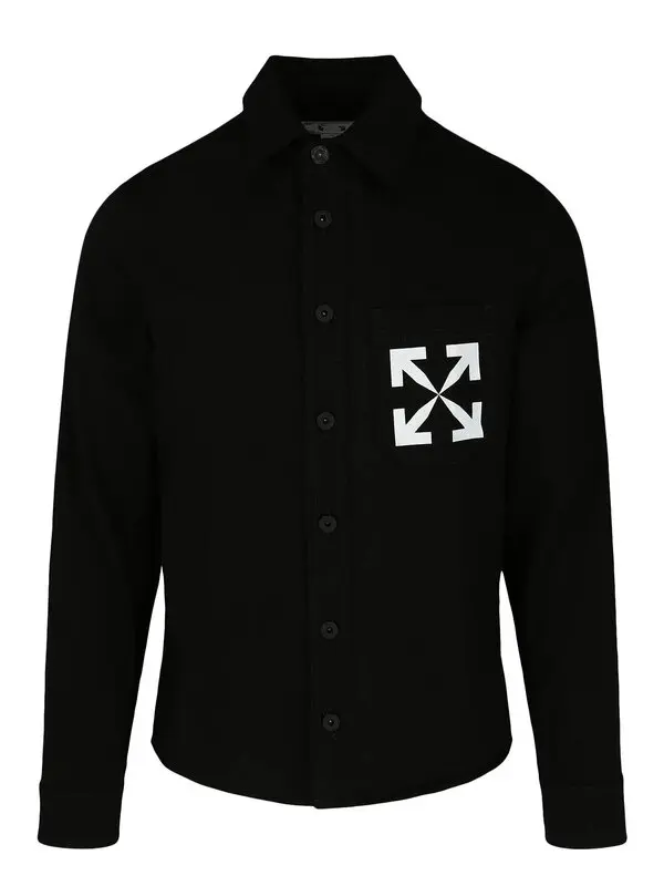 Off-White Arrow Denim Shirt - Black