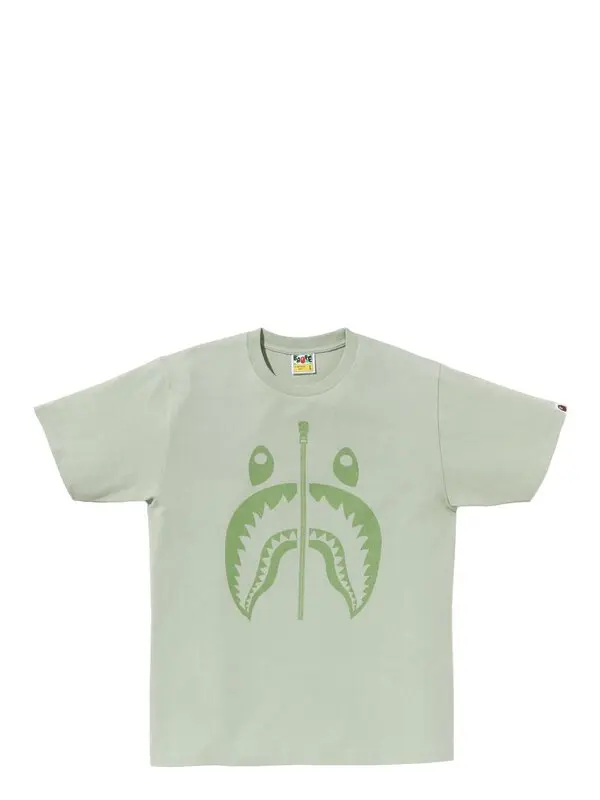 A BATHING APE Pigment Shark Tee Shirt - Green