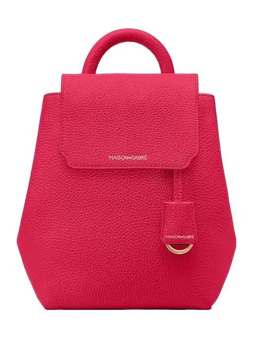 MAISON DE SABRE Mini Soft Leather Backpack - Shibuya Fuchsia