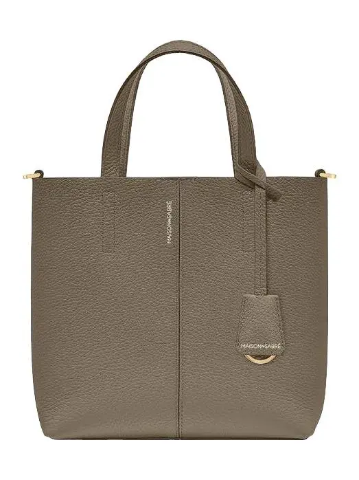 MAISON DE SABRE Small Leather Soft Tote - Cashmere Matcha