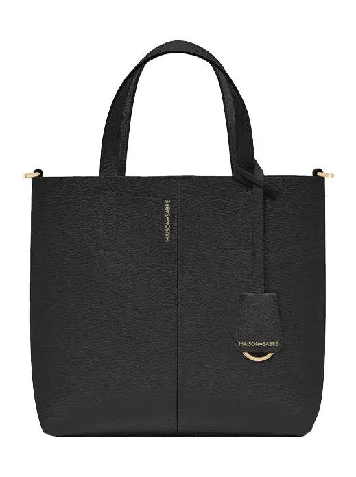 MAISON DE SABRE Small Leather Soft Tote - Rouge Noir