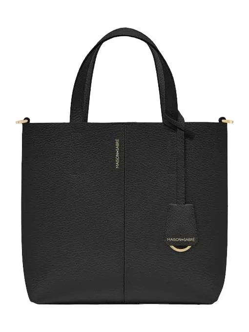 MAISON DE SABRE Small Leather Soft Tote - Rouge Noir
