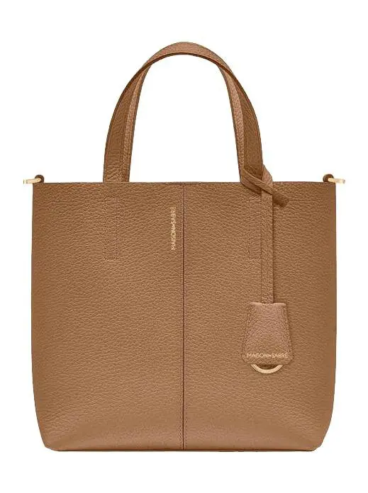 MAISON DE SABRE Small Leather Soft Tote - Sandstone Manhattan