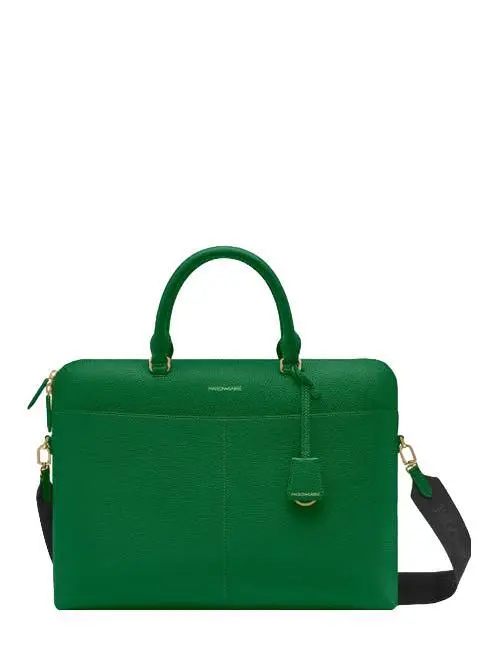 MAISON DE SABRE Leather Laptop Bag - Emerald Green