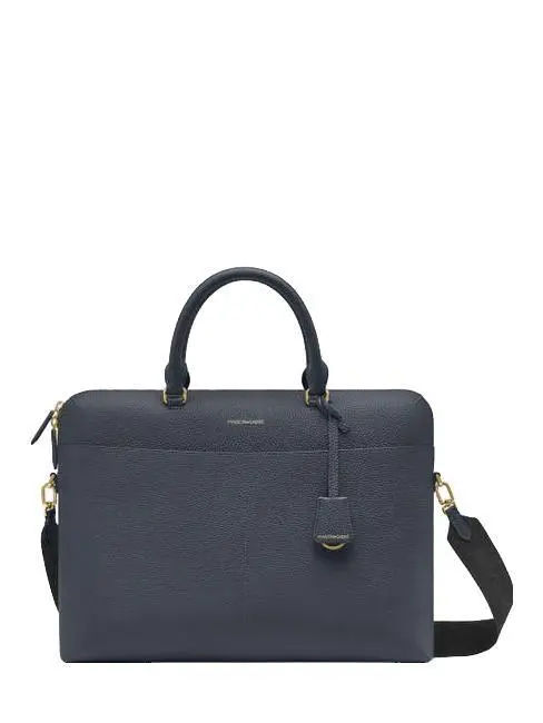 MAISON DE SABRE Leather Laptop Bag - Graphite Grey